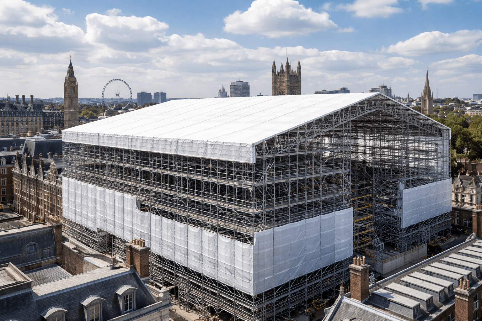 Temporary Roof Scaffolding in London: Best Uses
